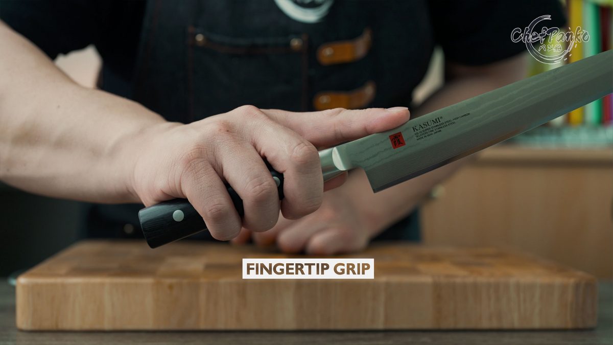 How to hold your Chef's Knife - Knife Gripping Styles - ChefPanko