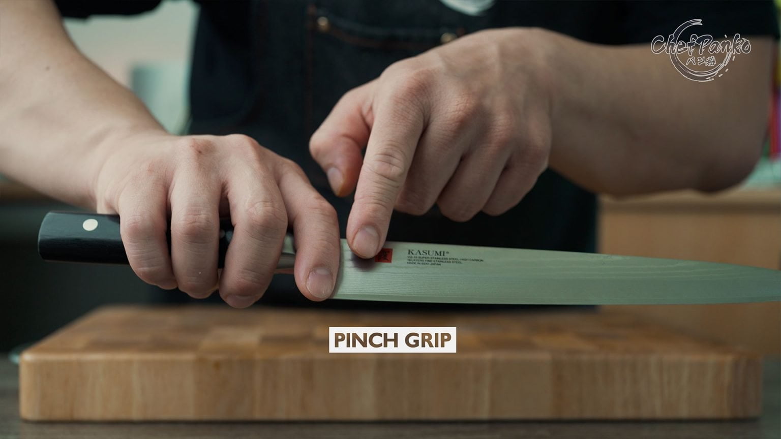 How to hold your Chef's Knife - Knife Gripping Styles - ChefPanko