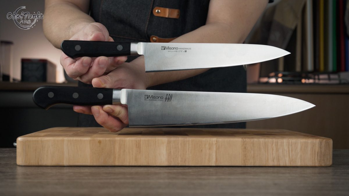 Misono 440 and Misono Handmade Gyuto Review - ChefPanko