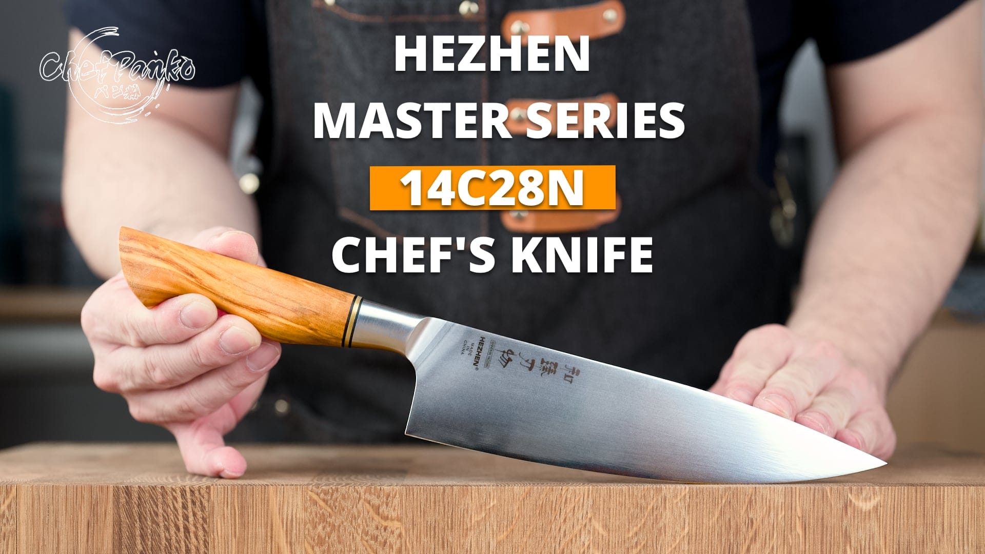 Hezhen Master Series Chef Knife Review: Sandvik 14C28N Steel - ChefPanko